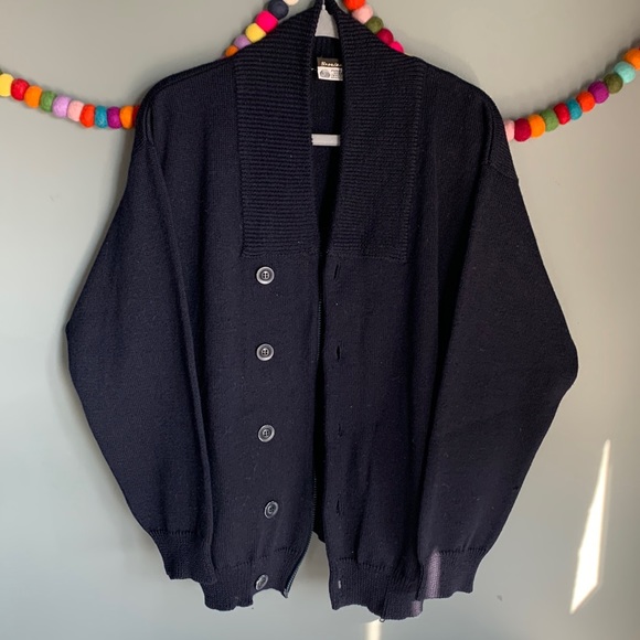 Vintage | Sweaters | Vtg 7s Italian Wool Sweater Cardigan | Poshmark